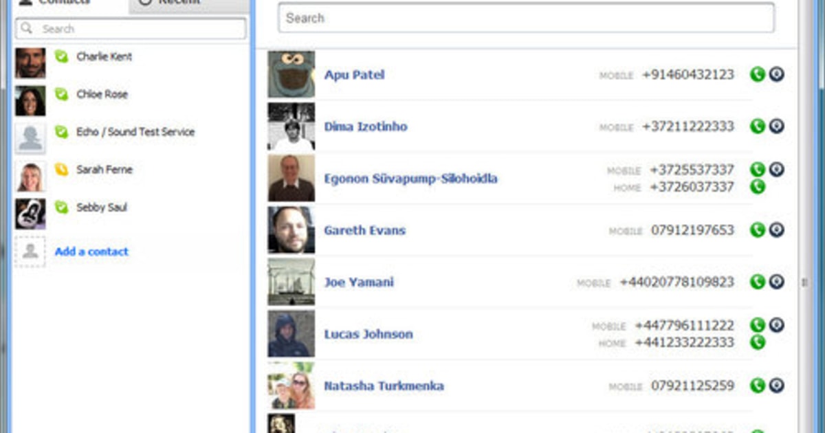 Skype your Facebook friends