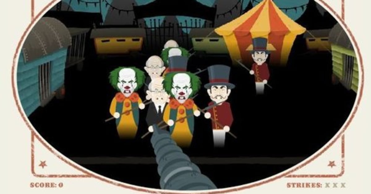PETA game asks kids to take out evil clowns and save elephants