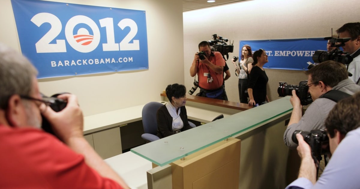 Media tour of Obama 2012 campaign headquarters in Chicago