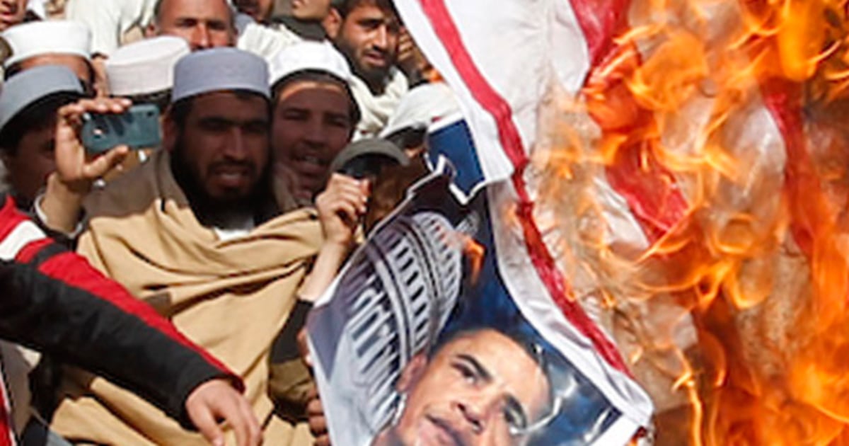 Protests in Pakistan over Quran burning at US base