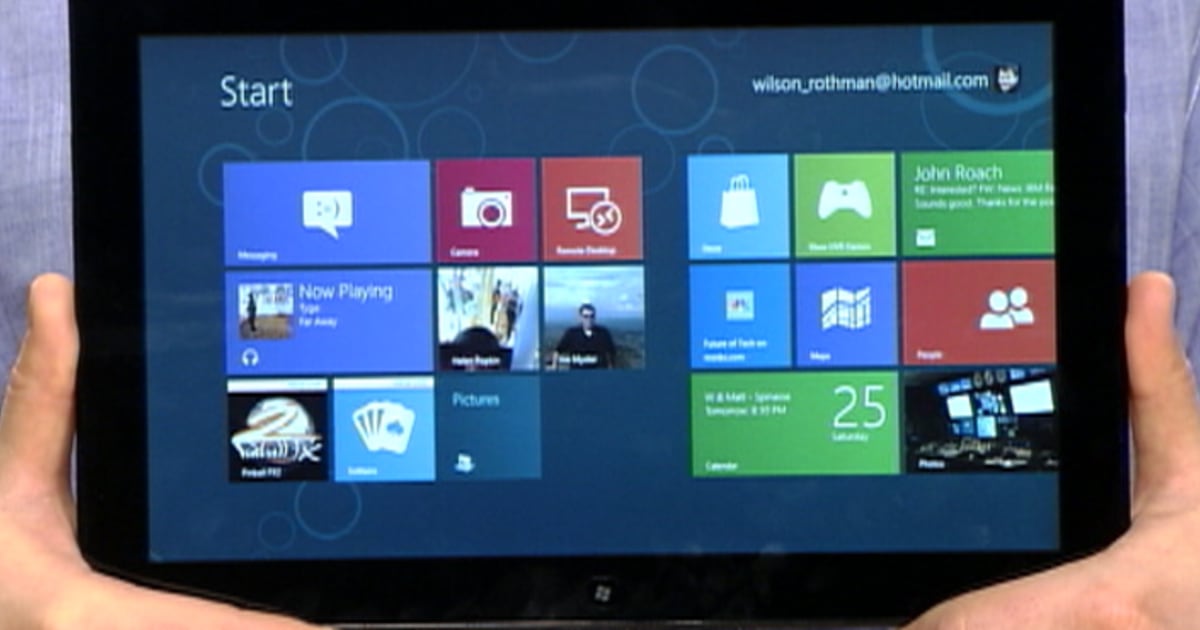Windows 8 first look -- and first touch