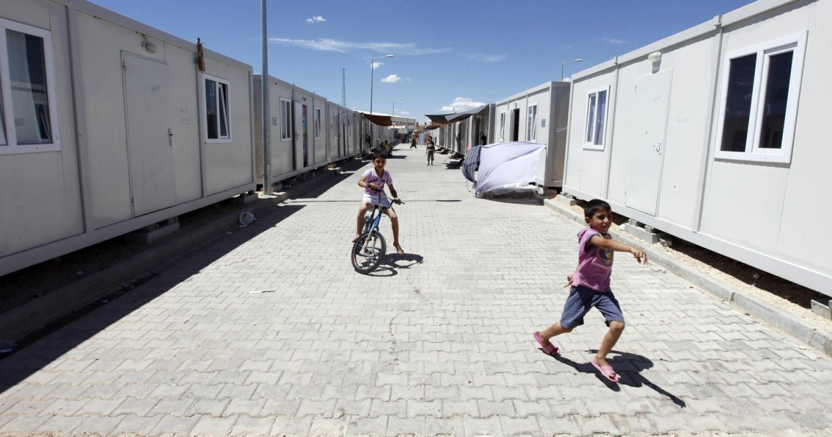 Syrians find solace in "Container City"