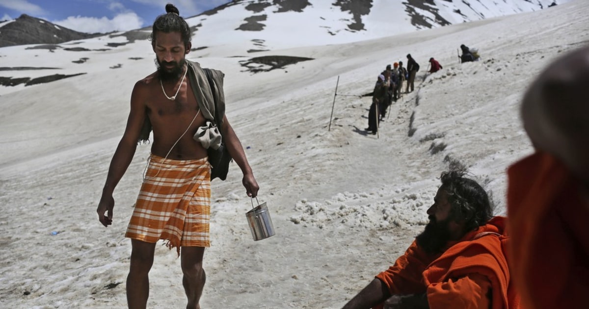 Incredible journey: Thousands of Hindus make pilgrimage to Himalayan shrine