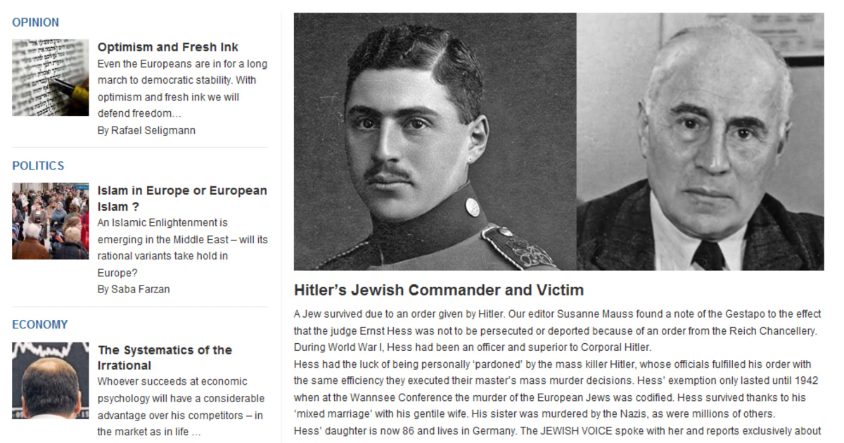 Report: Hitler ordered his Jewish World War I commander protected