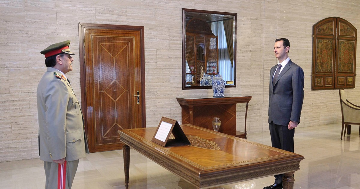 Assad swears in new Syrian defense minister