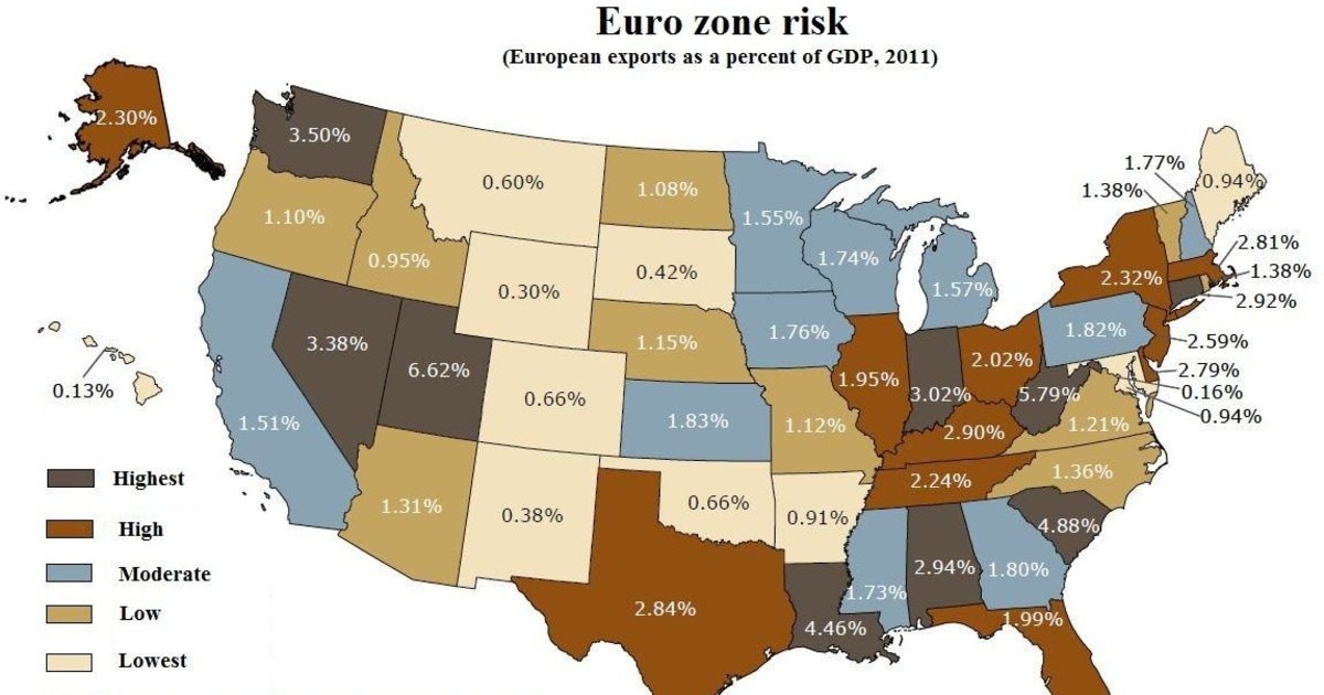European slowdown hitting some states hard