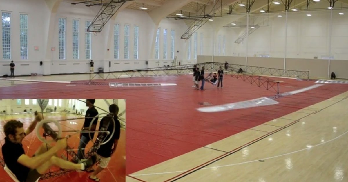 Human-powered helicopter breaks record with 50-second flight