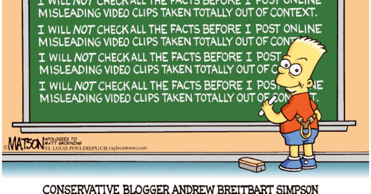 Cartoonists remembering Andrew Breitbart