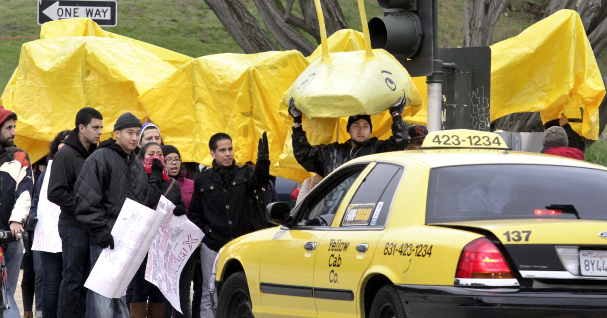 Students block entrance to UC Santa Cruz in budget cut protest