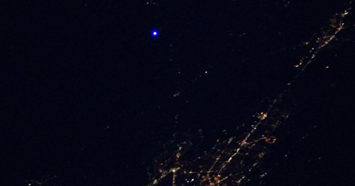Space station spots its first flash