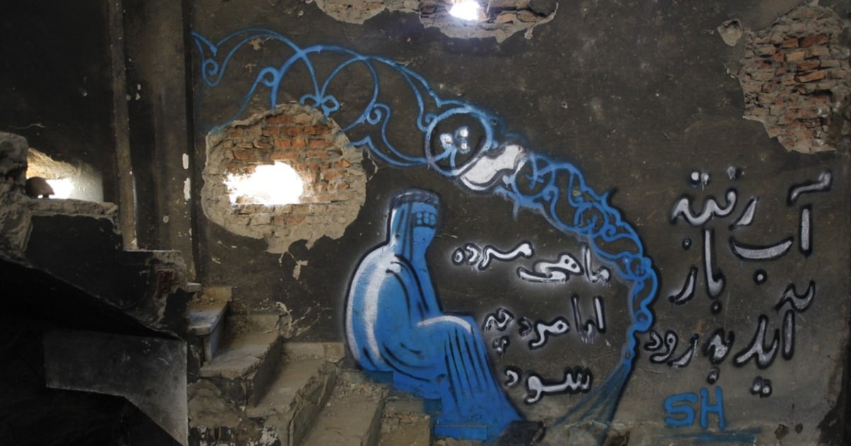 Afghan artists use graffiti to depict violence and injustice of women's ...