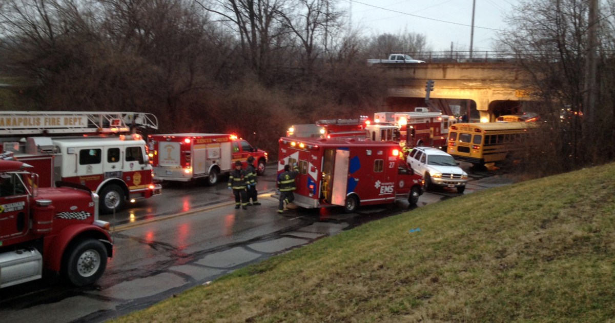 Driver and student die in Indianapolis school bus crash