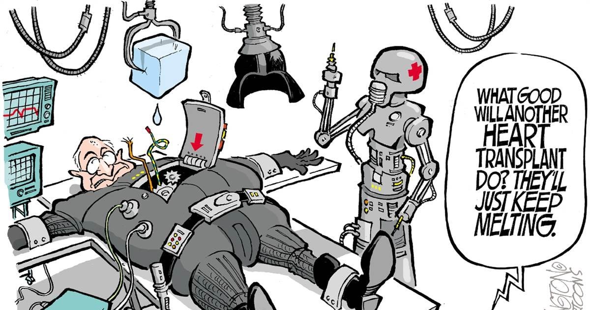 Cartoon slideshow: Dick Cheney's Heart