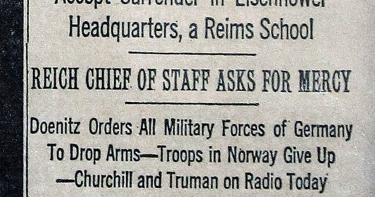 Journalist sacked for defying censors to report German WWII surrender ...