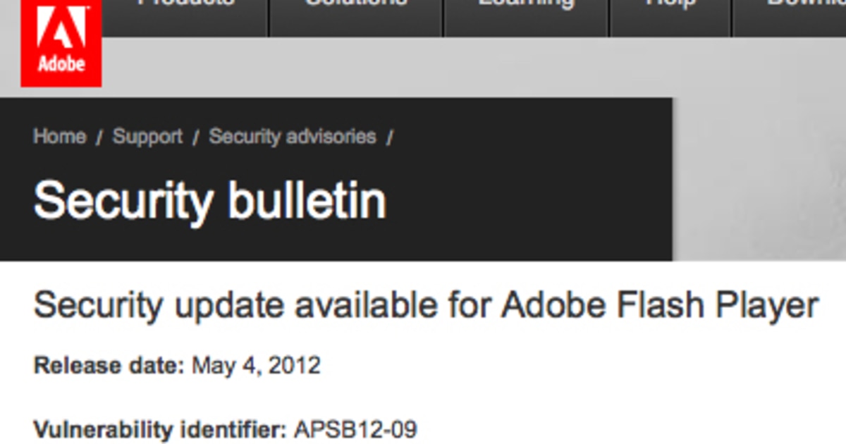 Adobe releases critical Flash flaw fix