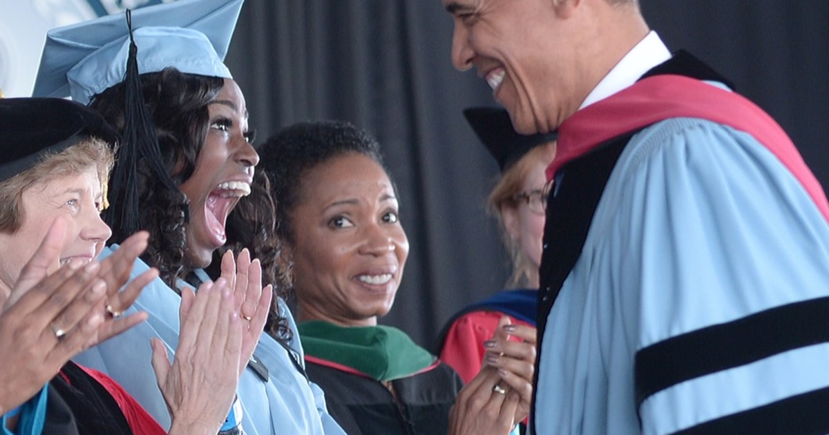 Barack Obama delivers commencement at Barnard College