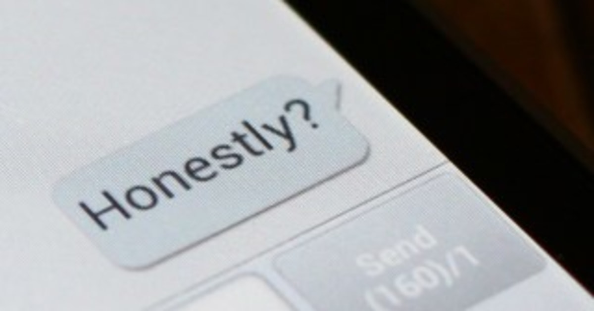 Want an honest answer? Send a text, says study