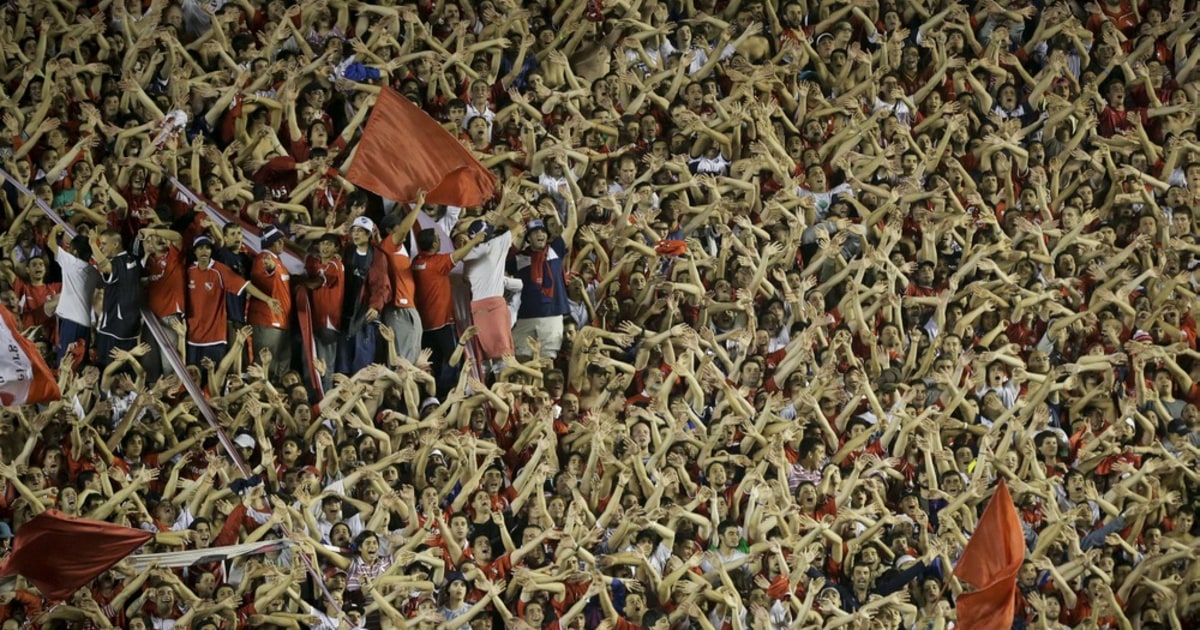 The unity of a soccer crowd on display in Buenos Aires