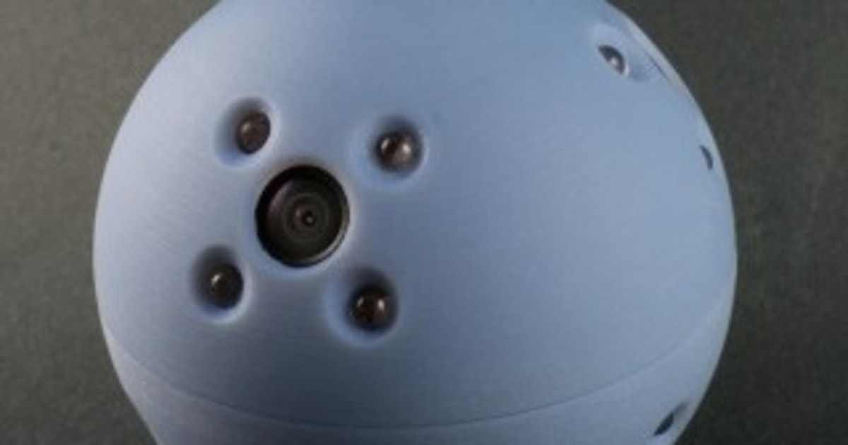 Throwable camera-ball scouts ahead in unsafe situations