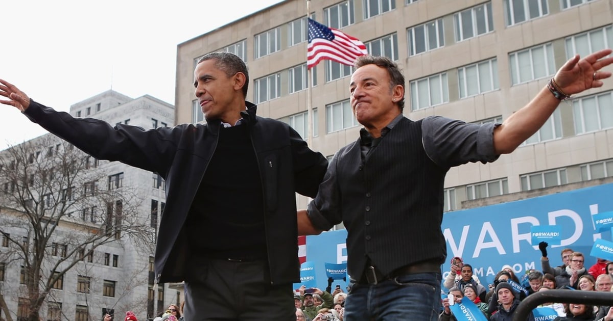 Obama, Springsteen wrap up Wisconsin campaign