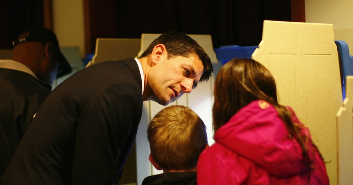 Ryan casts ballot before hitting the road