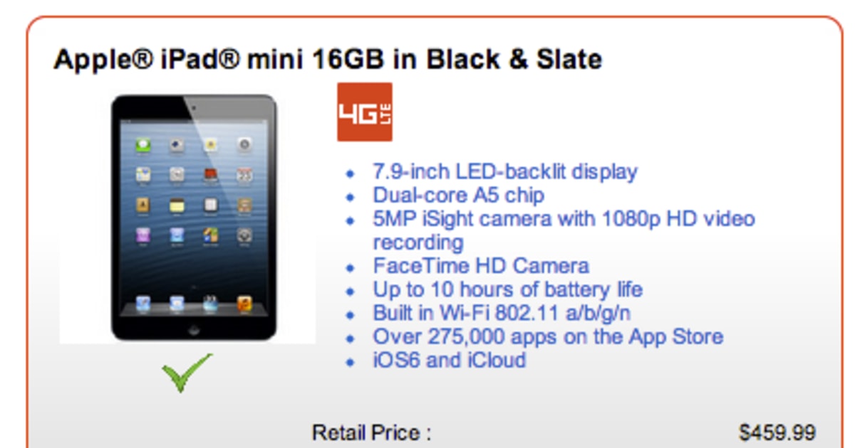 iPad Mini with 4G comes to AT&T, Sprint and Verizon but ...