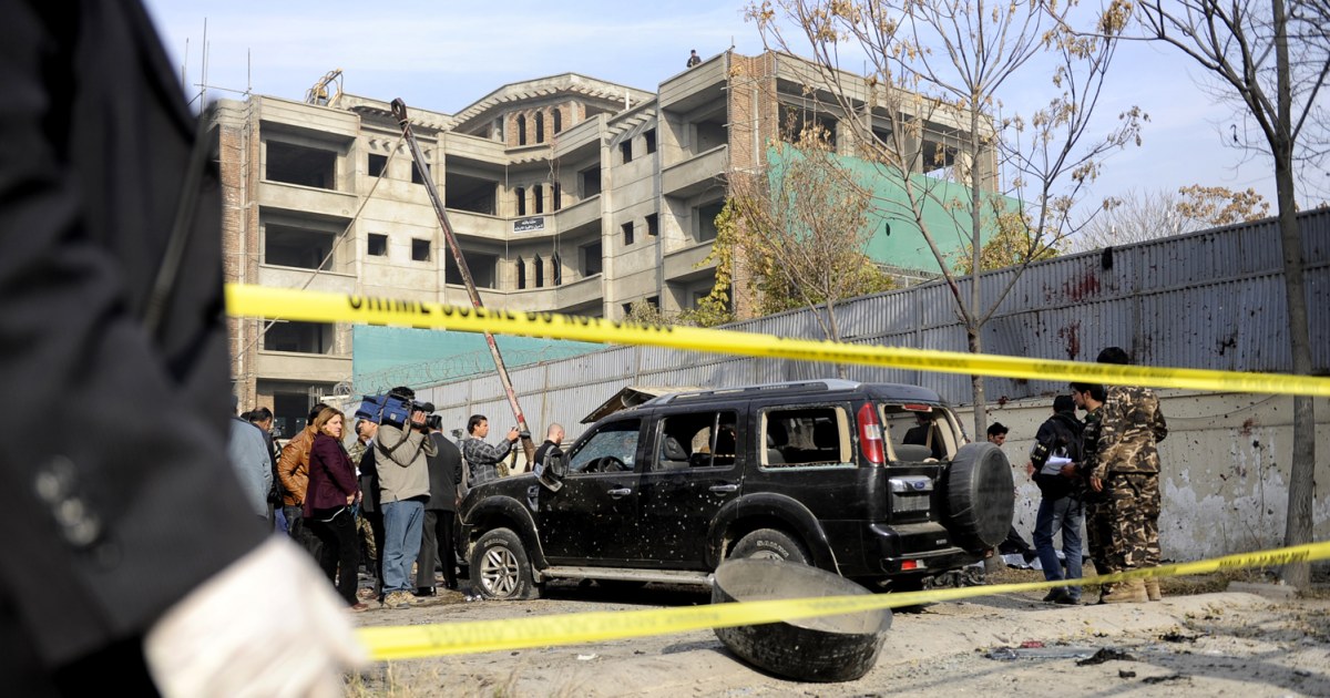 Two killed in suicide bomb at military compound in Kabul