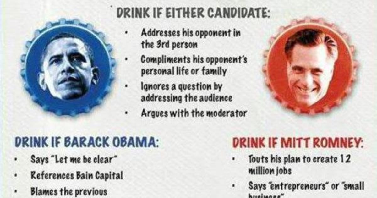 Debate drinking game guide