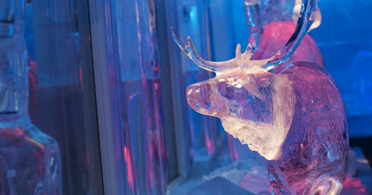 Ice sculptures featured at Finland's Santa Claus Village