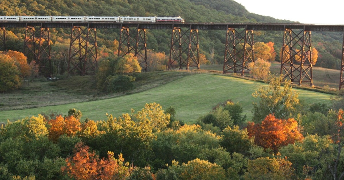 Travel photo of the day: Train crossing in the Hudson Valley