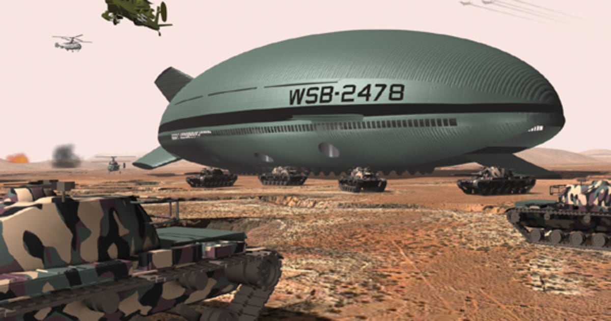Military zeppelin could land cargo without a runway