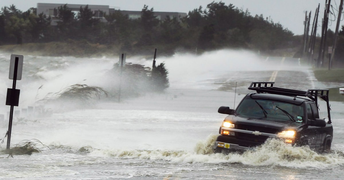 Sea water floods Ground Zero, New York