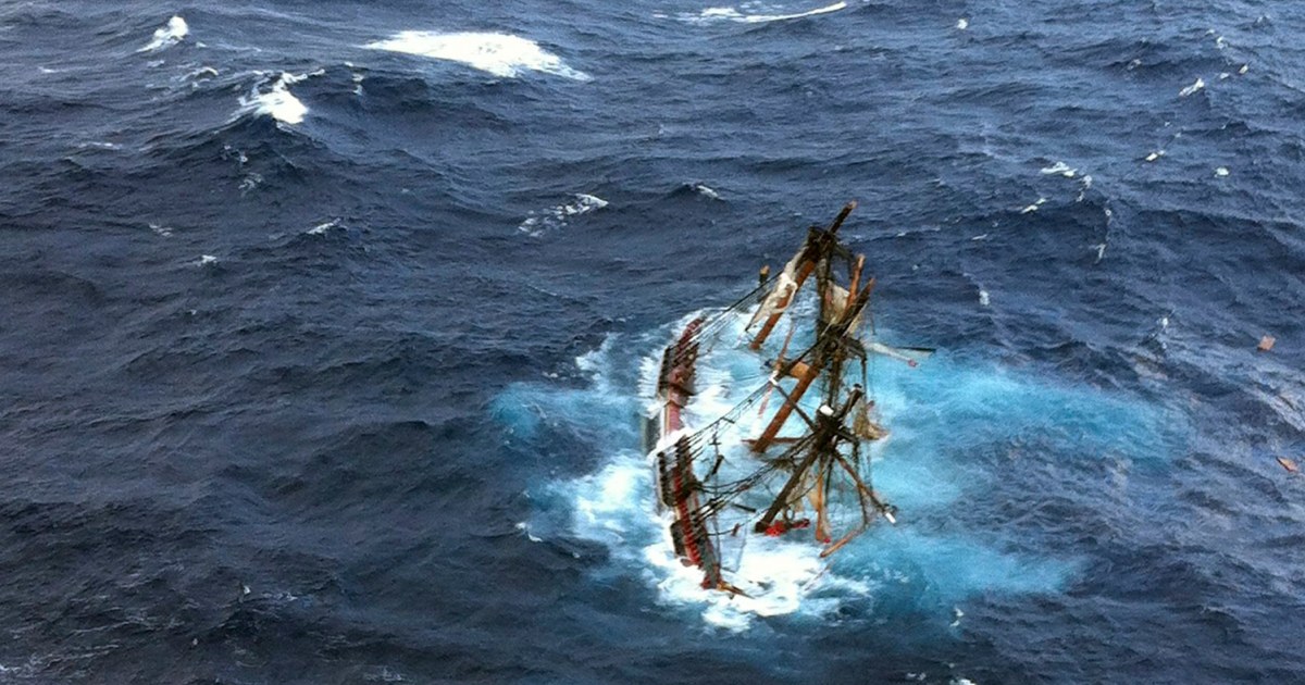 14 rescued, 1 dead and 1 missing after HMS Bounty sinks off N.C. coast