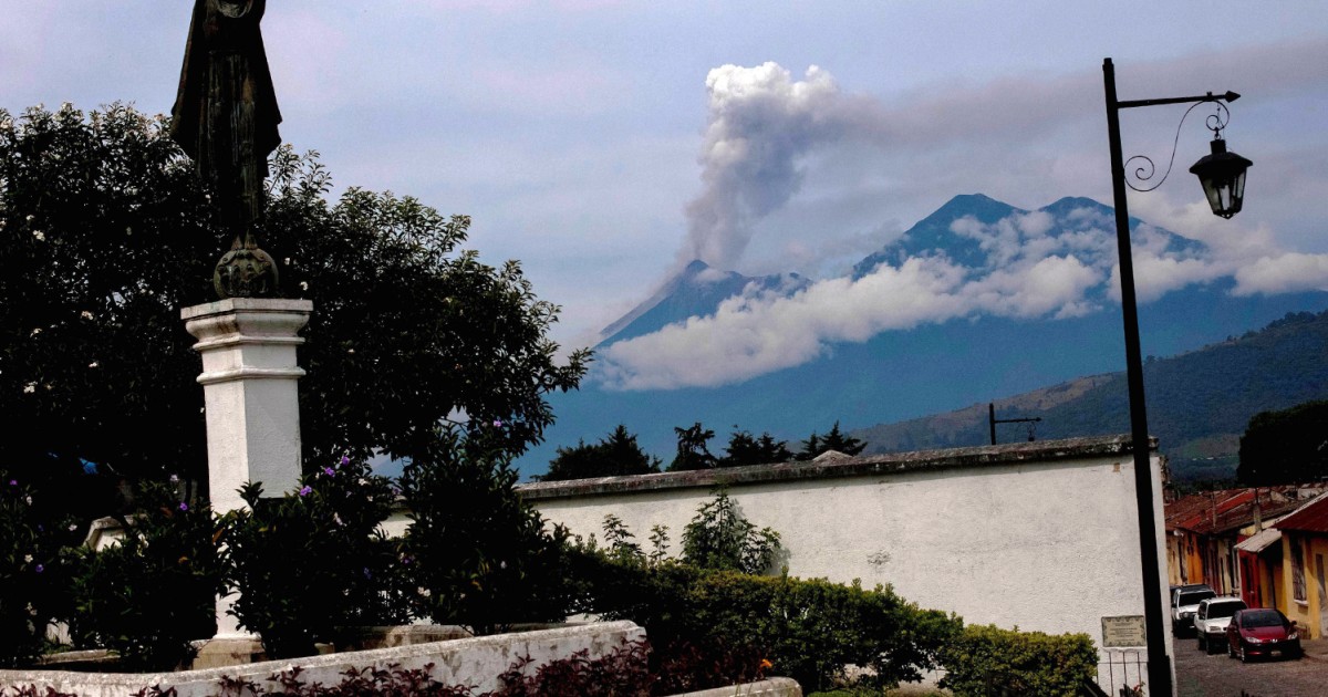 Fuego volcano spews 24-hour ash eruption