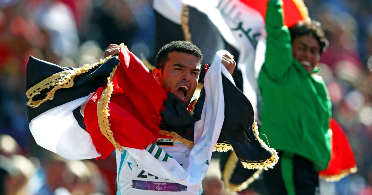 Iraqi Paralympians celebrate silver and bronze medals in javelin ...