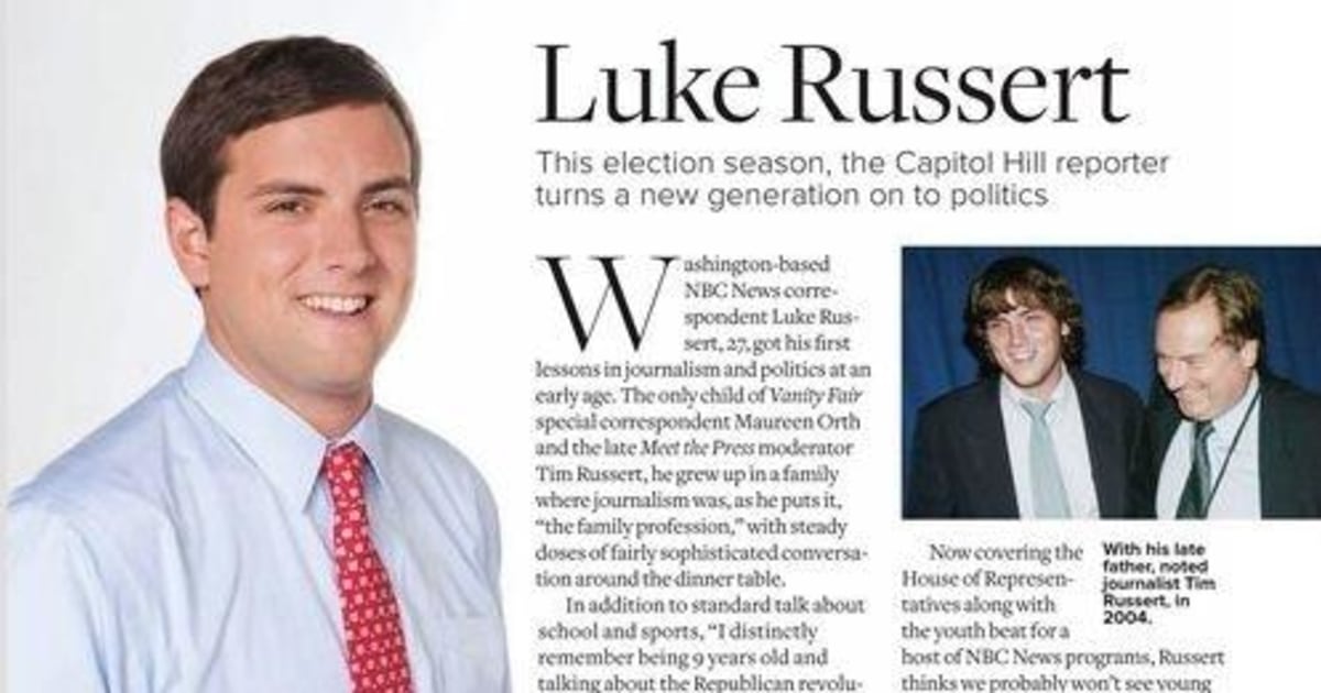 Luke Russert featured in Arrive magazine