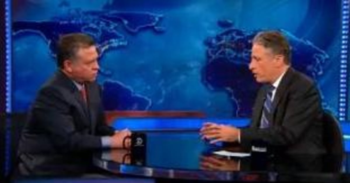 Late night: Stewart interviews King of Jordan, and Ann Romney talks ...