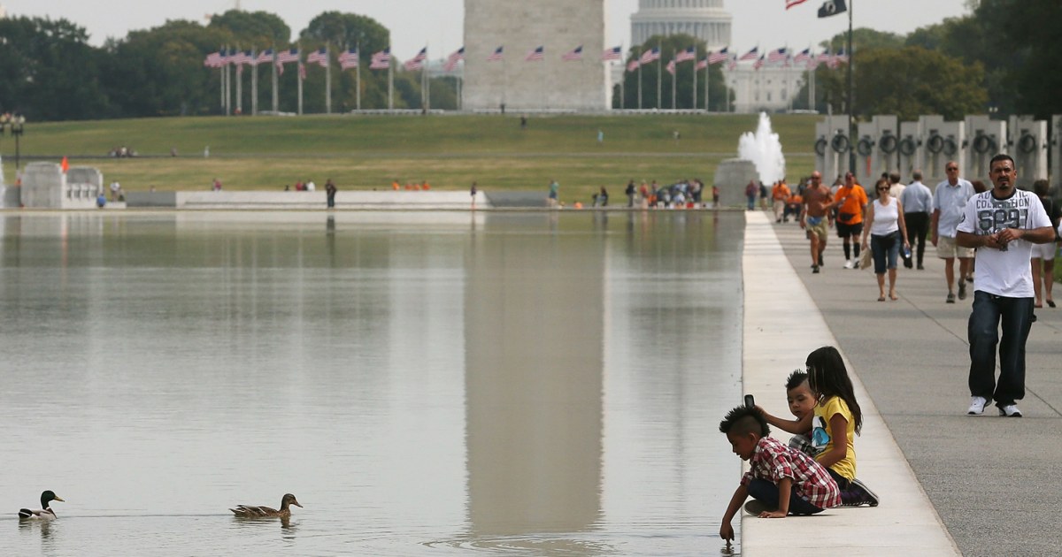 DC's not-so-reflecting pool is full of algae after $34 million renovation