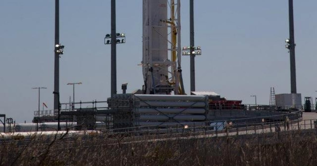 A new rocket rises: Orbital's Antares prepared for its first test launch