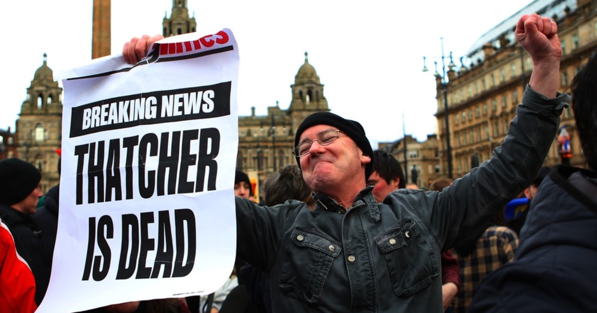 'The Witch is Dead': Thatcher not mourned by all as some Britons party