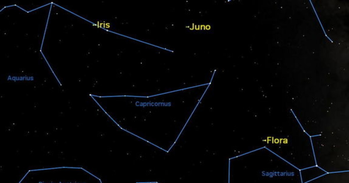 Here's your chance to see three asteroids in the night sky