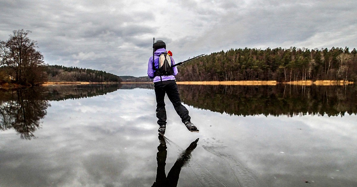 Skating on a prayer? Rainfall obscures thick ice
