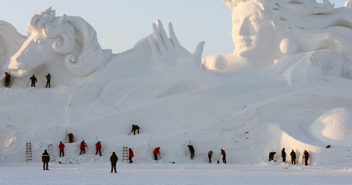 Icy wonderland under construction