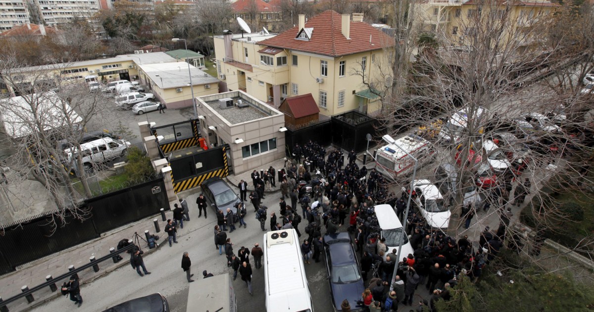 US Embassy compound in Turkey hit by 'terrorist' attack