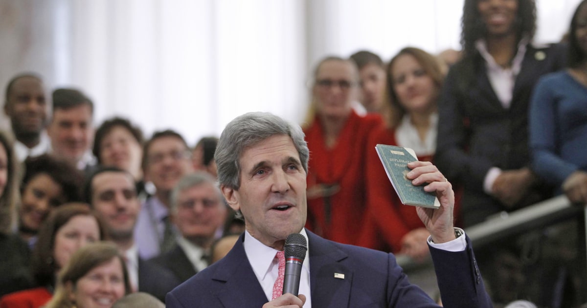 Childhood passport in hand, John Kerry tells of early trip across Iron ...