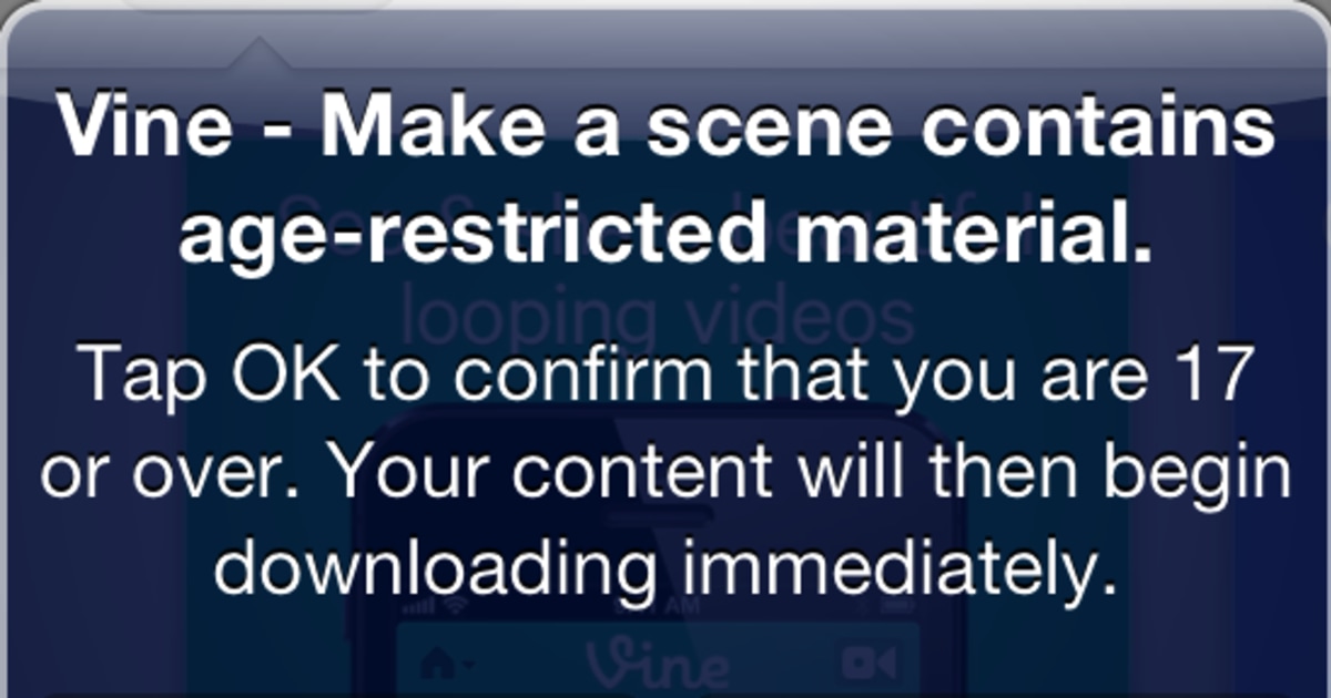 Twitter tweaks Vine porn problem with adult rating Twitter tweaks Vine porn problem with adult rating