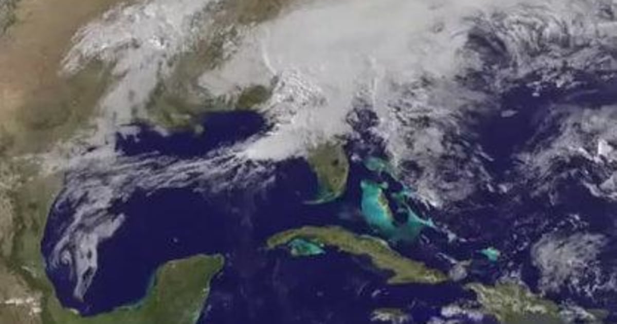 Birth of monster blizzard seen from space