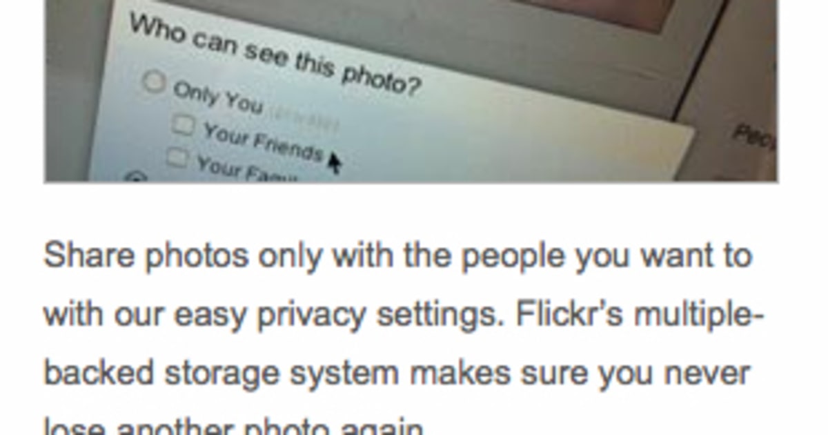 Flickr bug led to private photos being shared