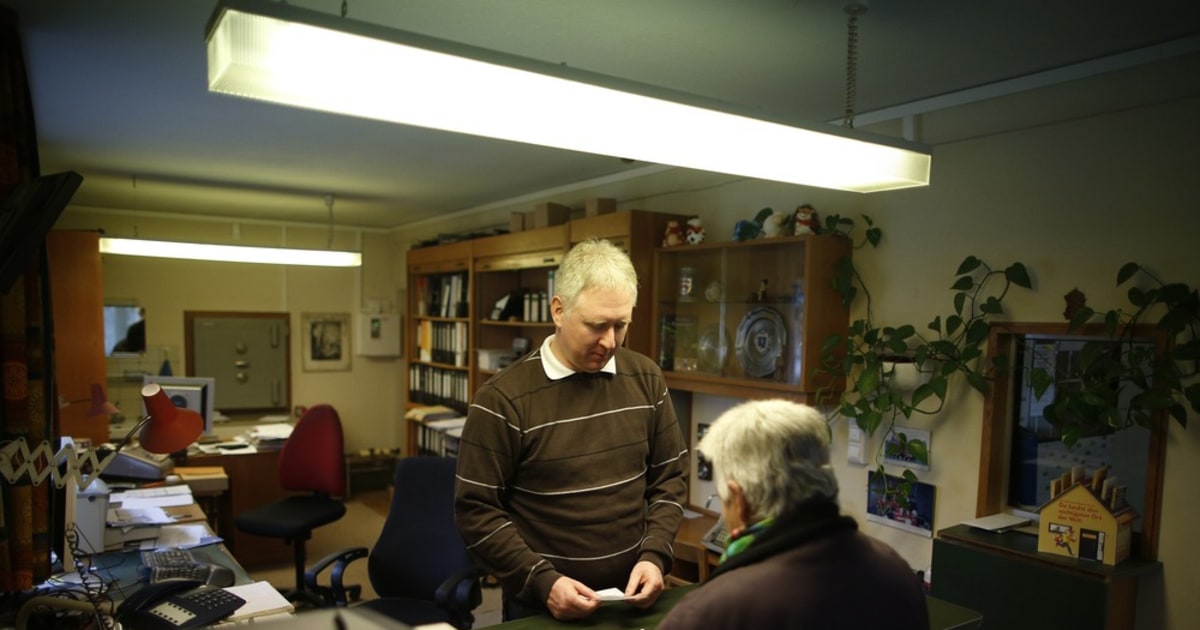 Century-old bank relies on one man and an adding machine