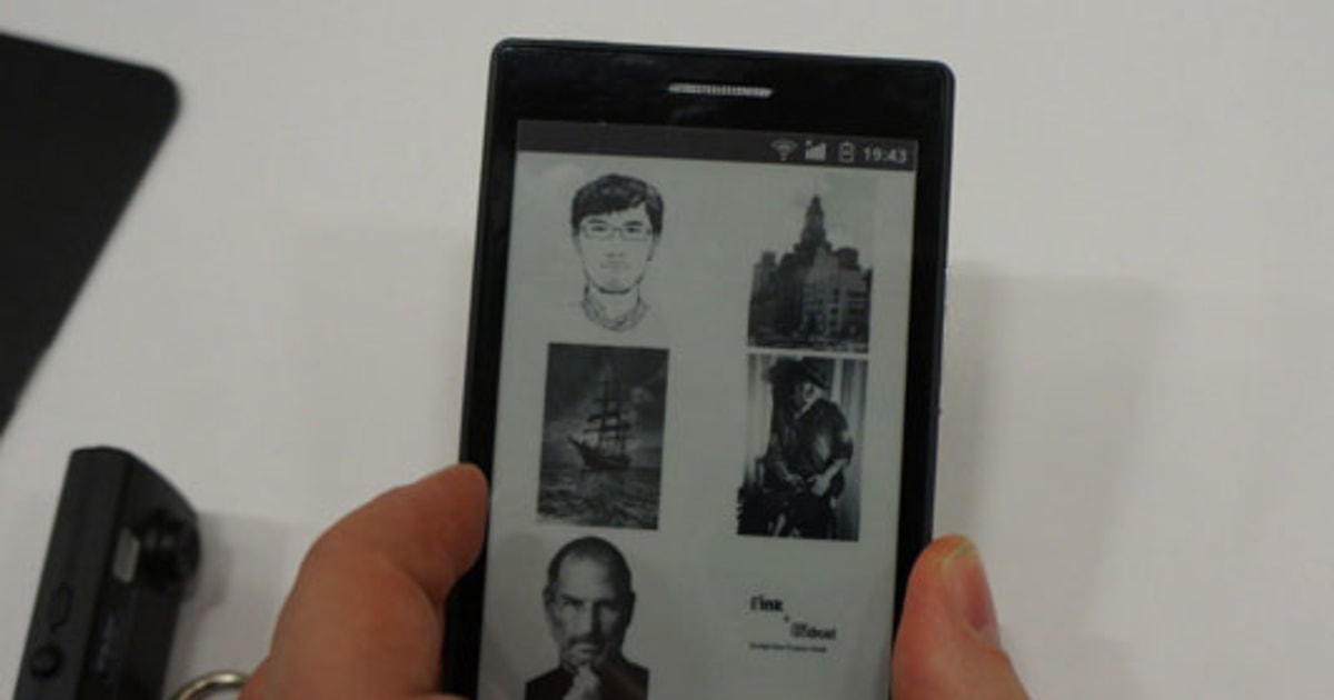 E-ink Android phone runs for a week, weighs almost nothing